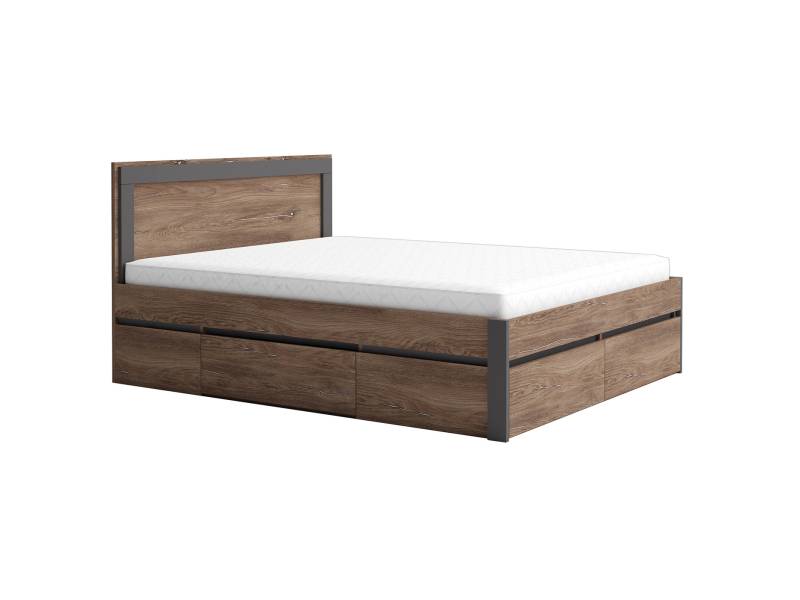 Спален комплект Соренто - Браун Силвърджак/Графит - Топ Цени | Мебели Онлайн Orhideamebel.com